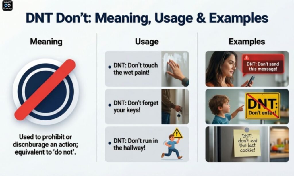 DNT (Don’t): Meaning, Usage & Examples
